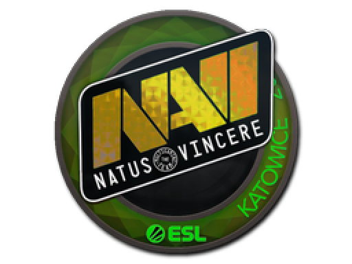 Наклейка | Natus Vincere (голографическая) | Катовице 2019 КС ГО ...